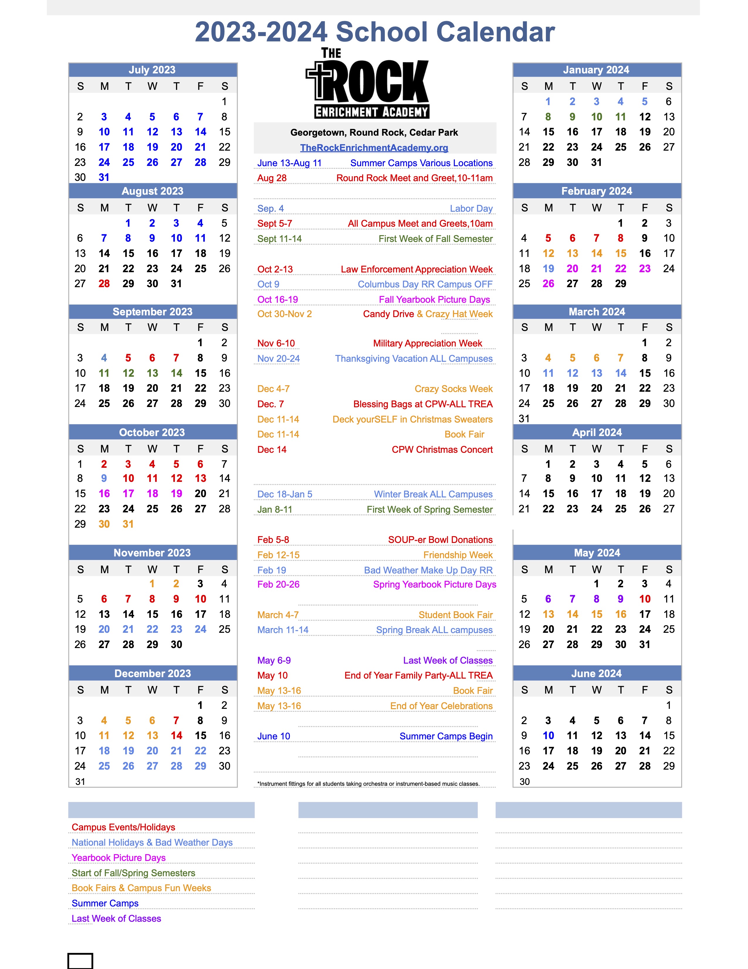 Round Rock Campus Information – The Rock Enrichment Academy